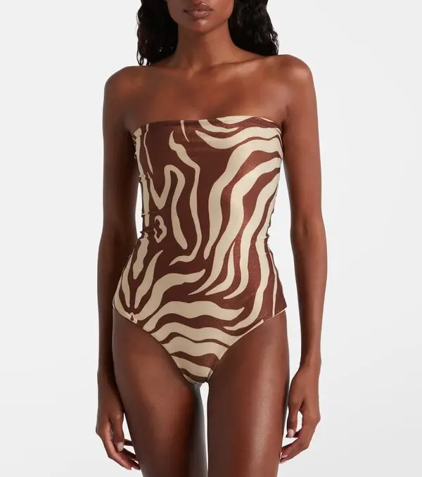 Johanna Ortiz Alta Mar Printed One-piece Swimsuit - Multicoloured