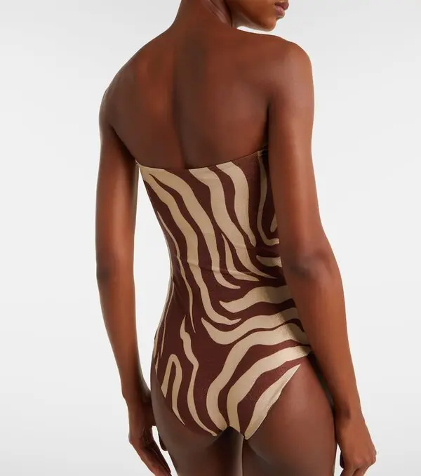 Johanna Ortiz Alta Mar Printed One-piece Swimsuit - Multicoloured