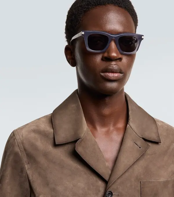 Zegna Rectangular Sunglasses - Grey