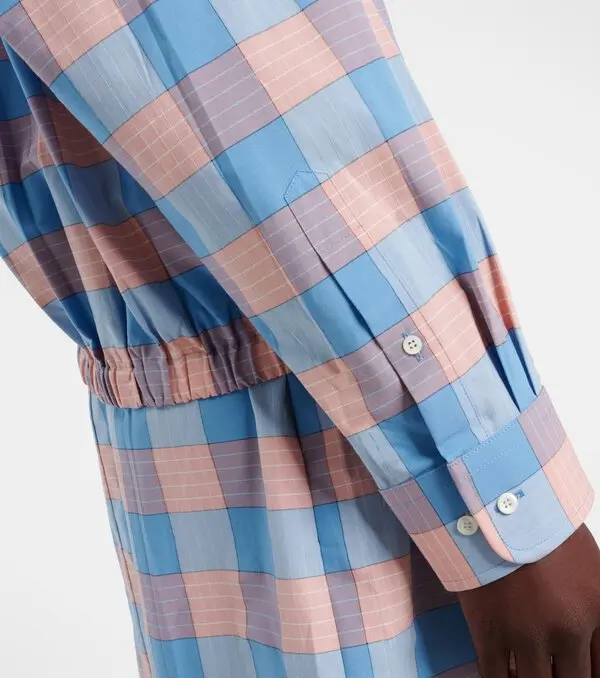 Prada Checked Cotton Poplin Shirt