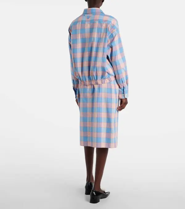 Prada Checked Cotton Poplin Shirt