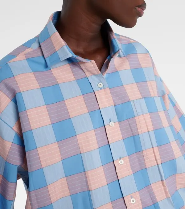 Prada Checked Cotton Poplin Shirt