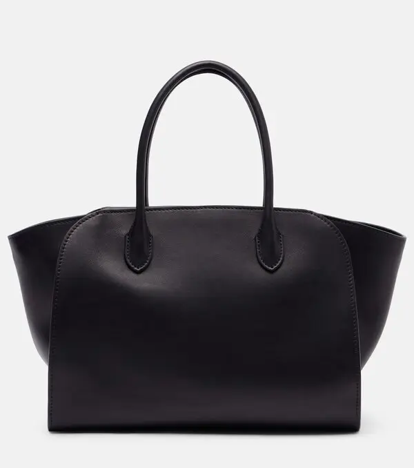 THE ROW Marlo 12 Leather Tote Bag - Black