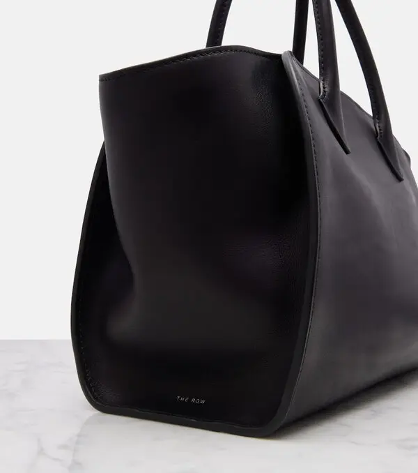 THE ROW Marlo 12 Leather Tote Bag - Black