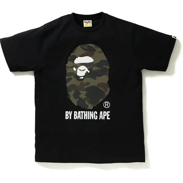 A BATHING APE Reflector 1st Camo Bathing Tee Shirt - Black/green