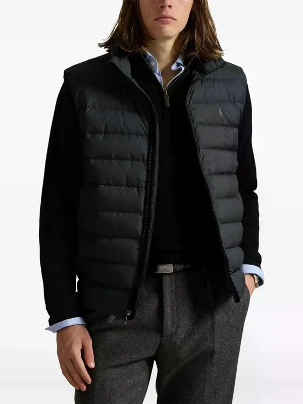 Polo Ralph Lauren Embroidered Logo Quilted Gilet - Black
