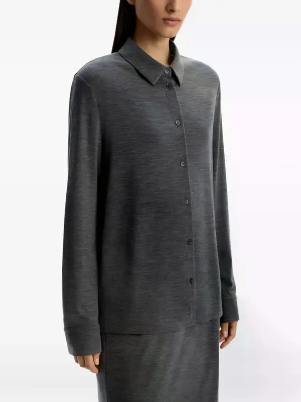 12 STOREEZ Long-sleeve Button-down Shirt