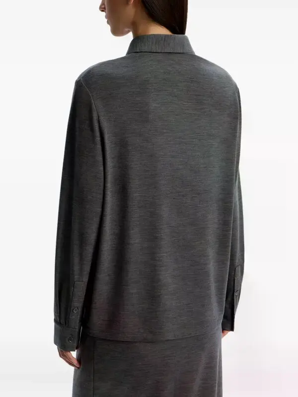 12 STOREEZ Long-sleeve Button-down Shirt