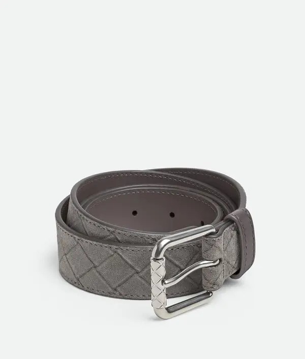 Bottega Veneta Intrecciato Embossed Belt - Incenso