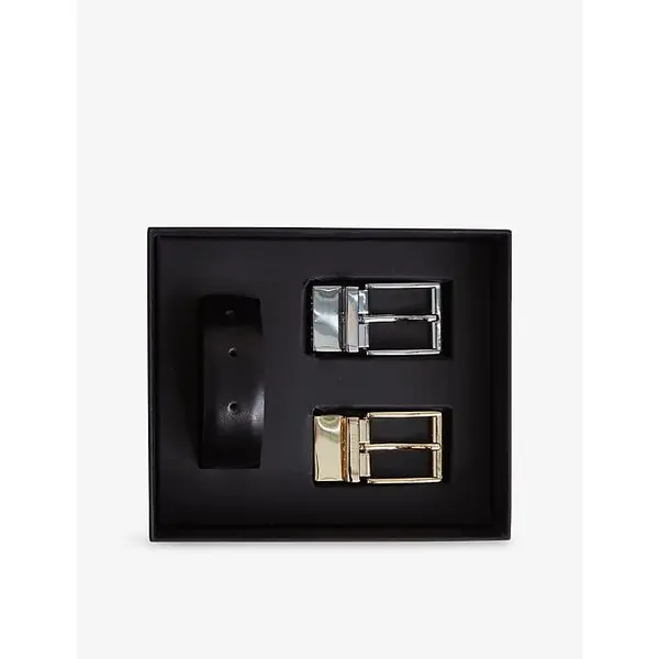 REISS Leather Belt - Black