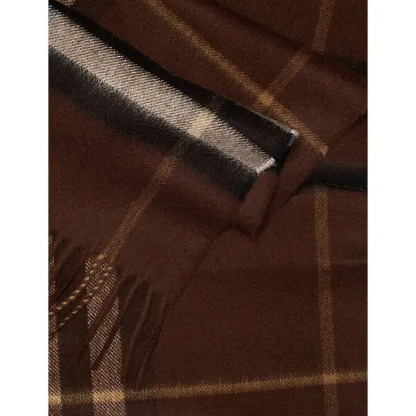 Burberry Check-pattern Cashmere Scarf