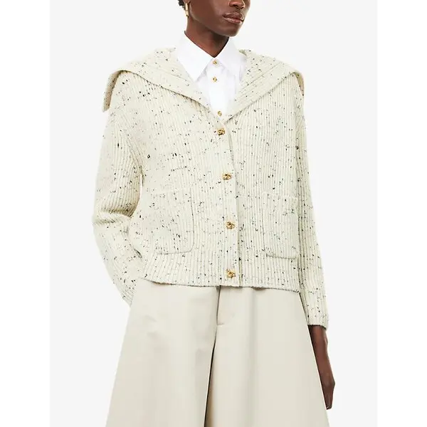 Bottega Veneta Knot Ribbed Wool-blend Cardigan