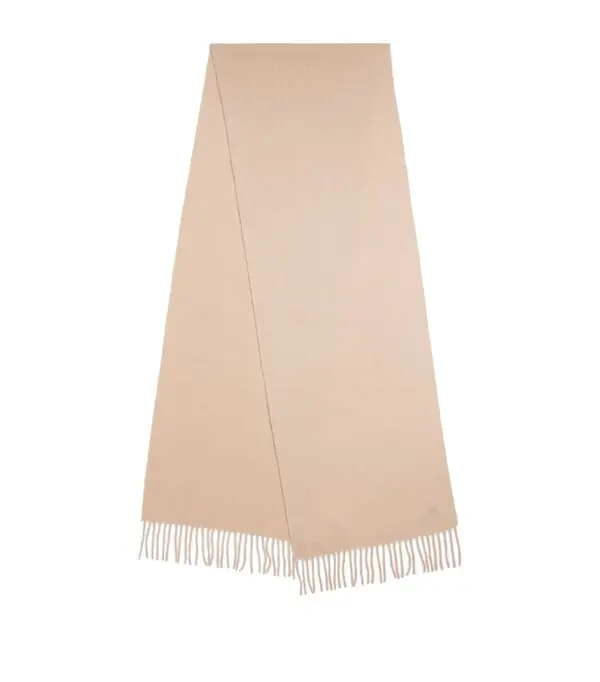 Harrods Cashmere Woven Scarf - Beige