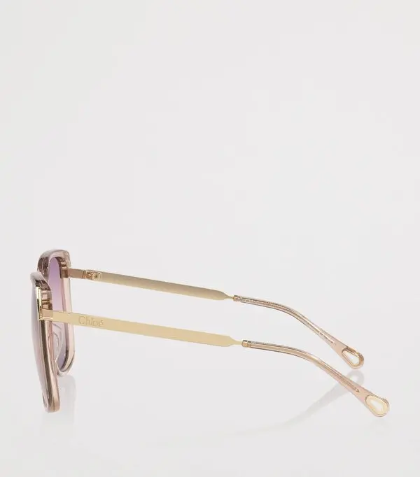 Chloé Ch0286s Rectangle Sunglasses - Brown