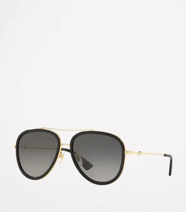 Gucci Tinted Aviator Sunglasses