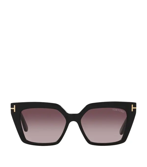 TOM FORD Acetate Cat Eye Sunglasses - Black