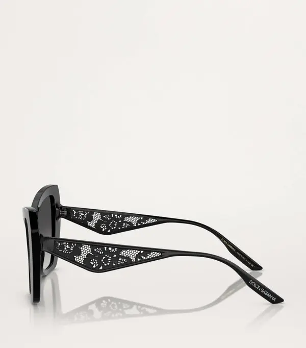 Dolce & Gabbana Acetate Cat Eye Sunglasses - Black