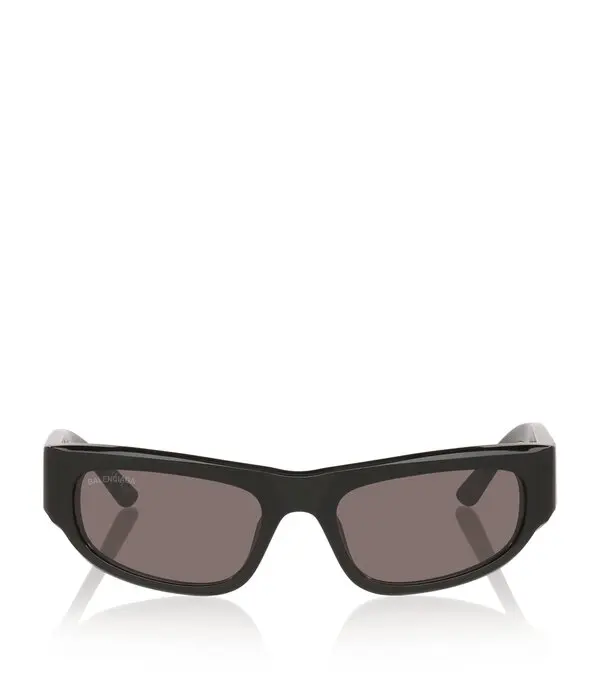 Balenciaga Rectangular Bb0388s Sunglasses - Black