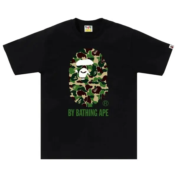 A BATHING APE Abc Camo Bathing Ape Tee - Black