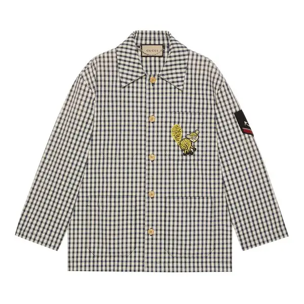 Gucci Freya Hartas Patch Gingham Jacket