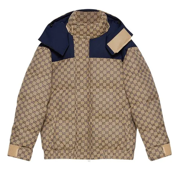 Gucci Gg Canvas Goose Down Jacket
