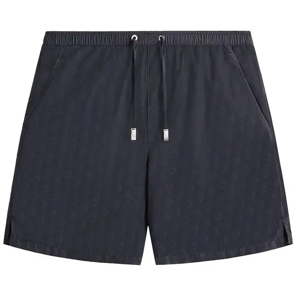 Kith X Giorgio Armani Jacquard Collins Swim Short - Black