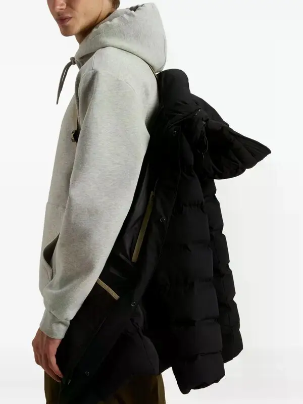 Woolrich Matt Stretch Hooded Puffer Coat