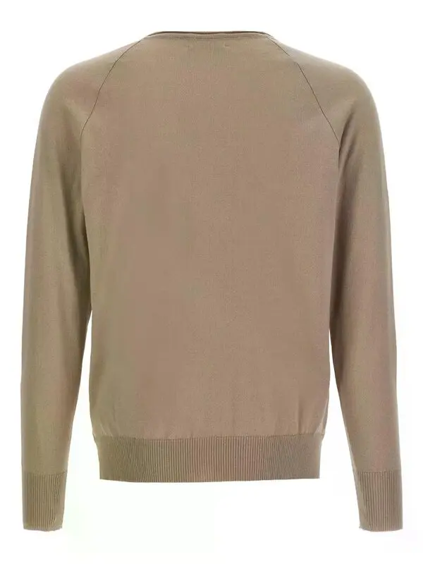 MA'RY'YA V-neck Raglan-sleeve Sweater - Neutrals