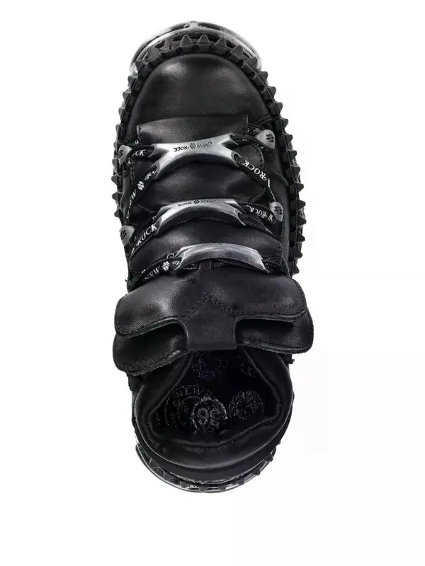 NEW ROCK Flame Detailed Platform Sneakers