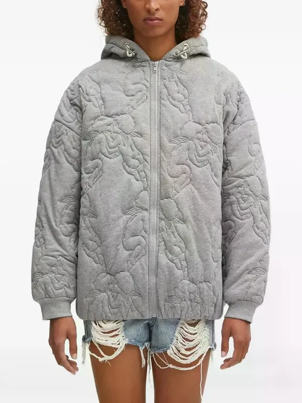 Fiorucci Quilted Zip-up Hoodie