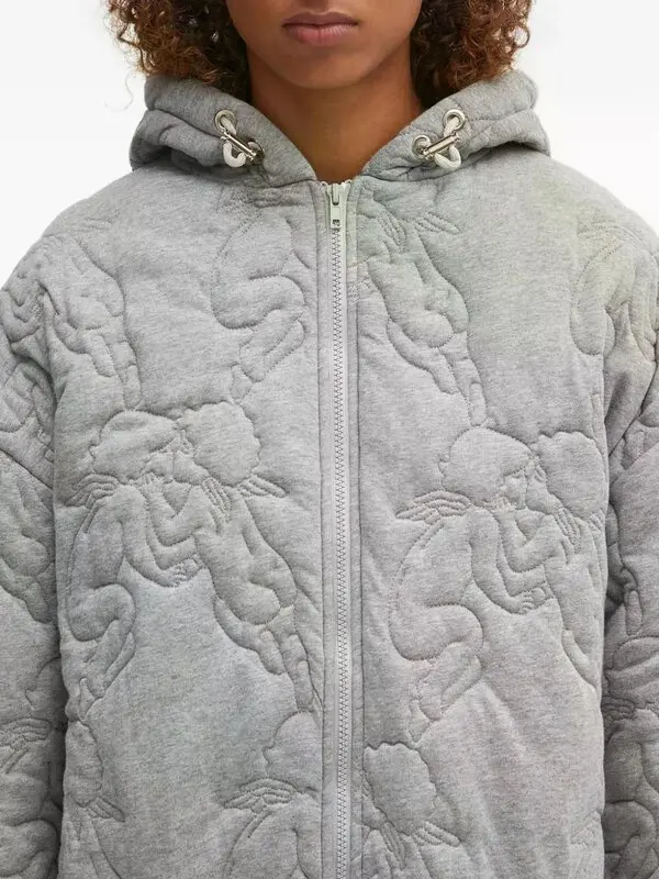 Fiorucci Quilted Zip-up Hoodie