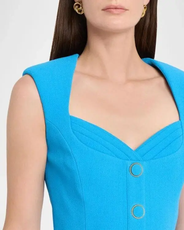 Rebecca Vallance Skyla Sleeveless Bodycon Midi Dress - Brtblu