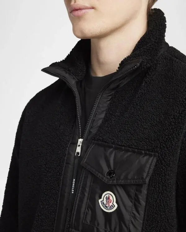 Moncler Teddy Bouclé Full-zip Jacket