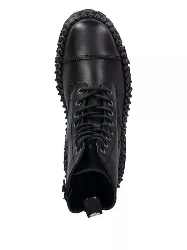 NEW ROCK 90mm Lace-up Platform Combat Boots