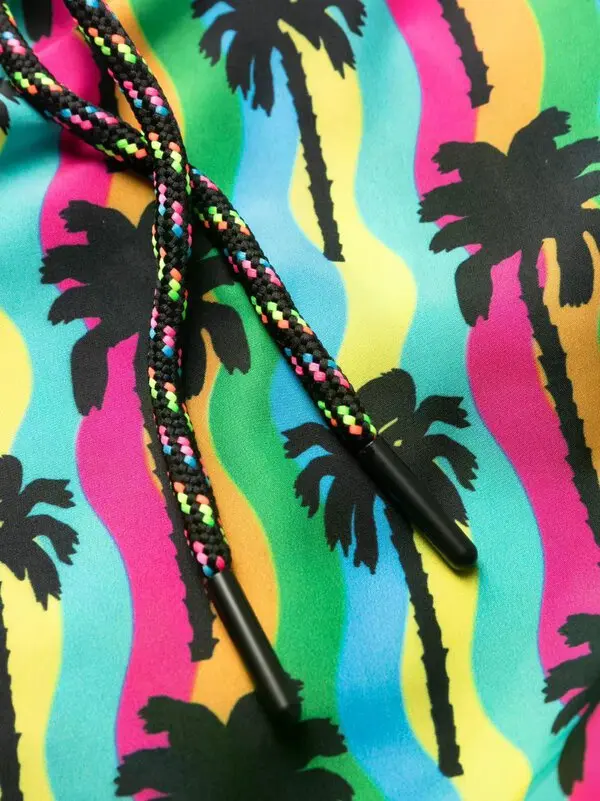 NOS BEACHWEAR Graphic-print Drawstring Swim Shorts