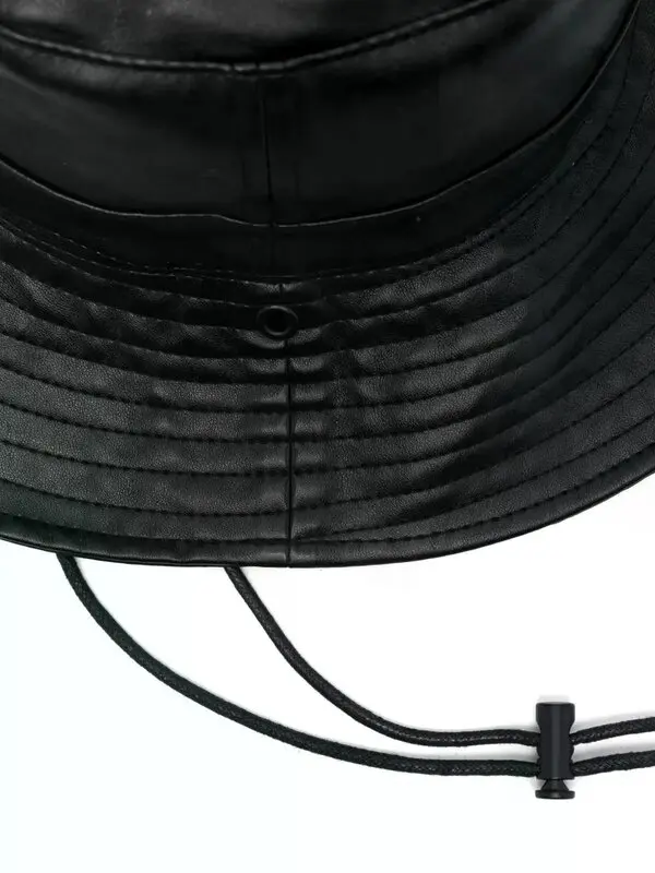 KANGOL Faux-leather Flat Cap