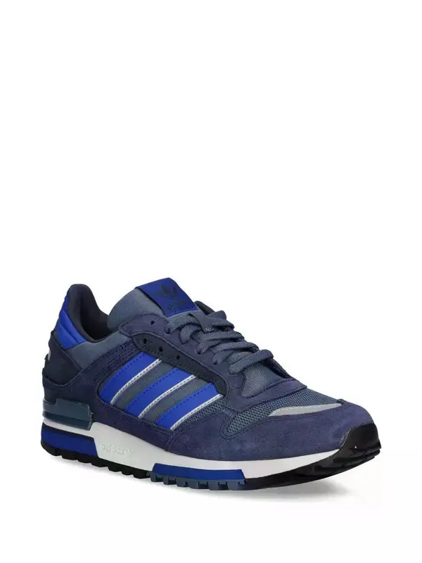 Adidas Zx 600 Suede And Leather Sneakers - Blue
