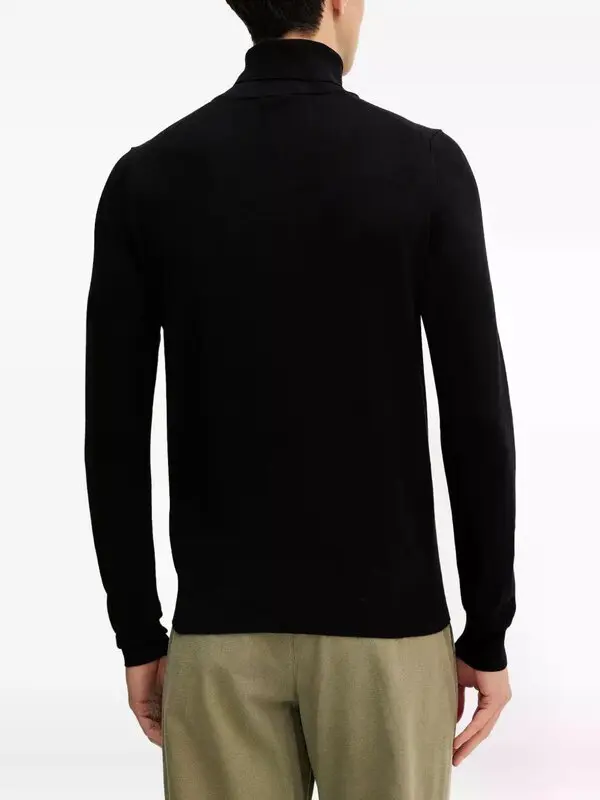 TRUSSARDI Embroidered Turtleneck Sweater