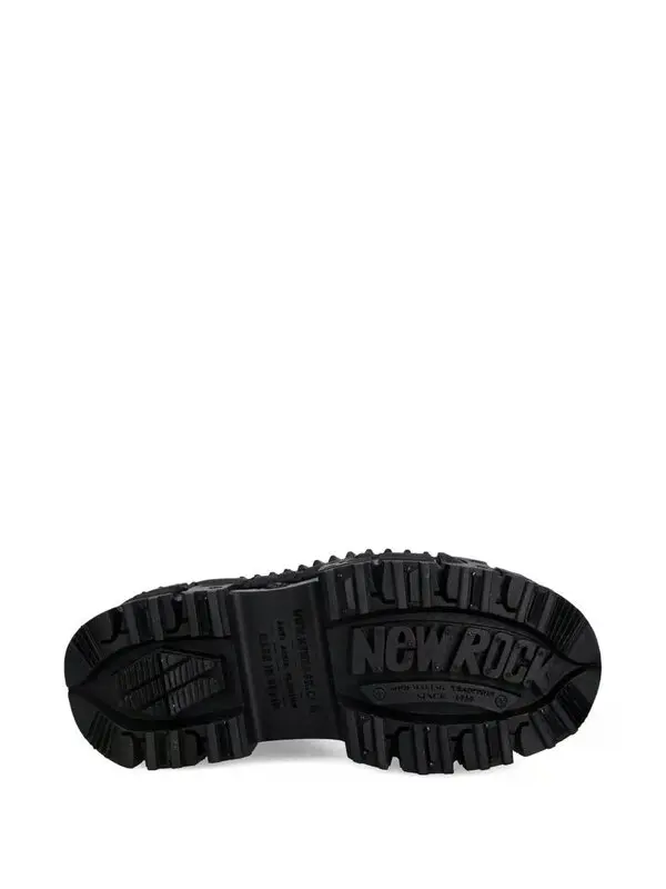 NEW ROCK 90mm Lace-up Platform Combat Boots