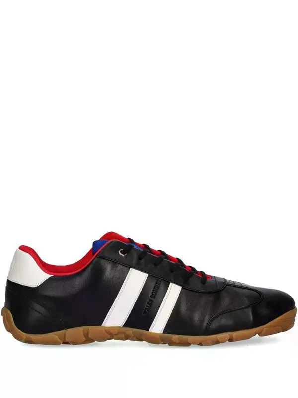 WALES BONNER Cadence Striped Leather Sneakers