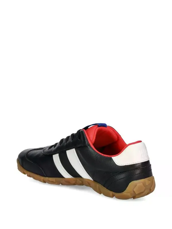WALES BONNER Leather Stripe Sneakers - Black