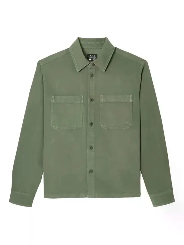A.p.c. Double-pocket Long-sleeve Shirt
