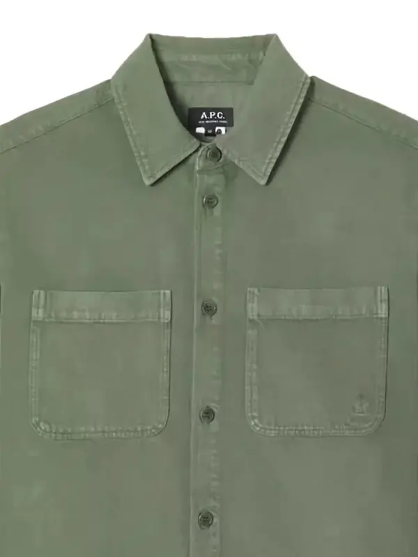 A.p.c. Double-pocket Long-sleeve Shirt