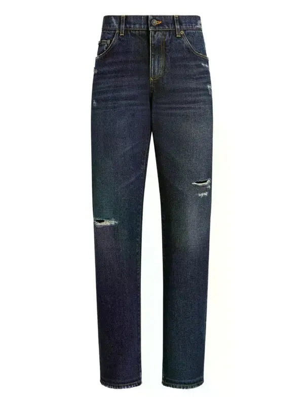 Dolce & Gabbana Distressed Ripped Jeans