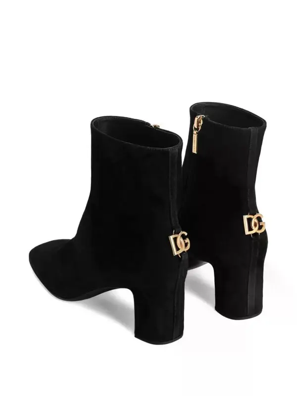 Dolce & Gabbana Dg Logo Suede Boots