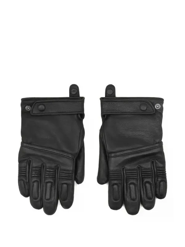 MAISON MARGIELA Panelled Leather Gloves - Black