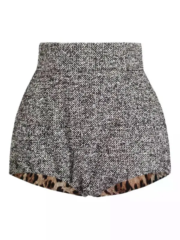 Dolce & Gabbana Tweed Balloon Shorts