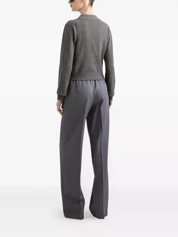 Dolce & Gabbana Raised-seam Elastic-waist Trousers - Grey