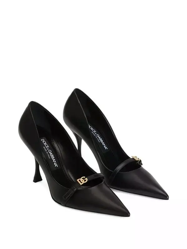 Dolce & Gabbana 90mm Leather Pointed-toe Pumps