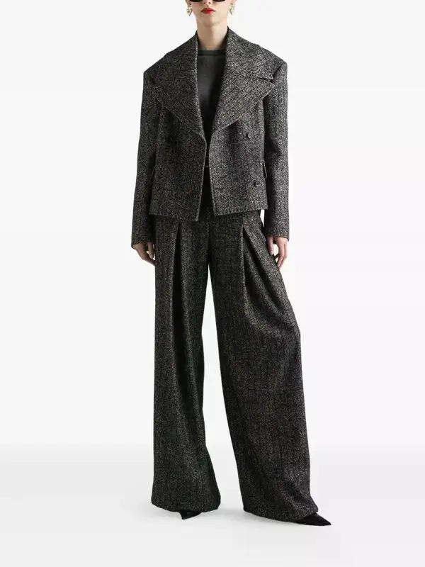 Dolce & Gabbana Logo-embroidered Relaxed Fit Sweater - Grey